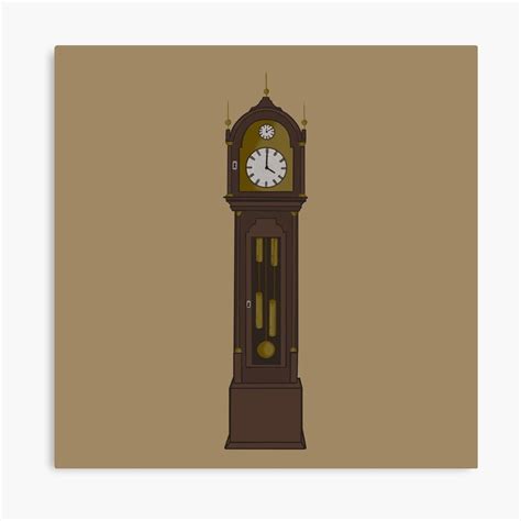 Vecna Grandfather Clock Stranger Things Season 4 Canvas Print