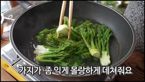 두릅 요리 두릅 데치는 방법 두릅 데치는 시간 두릅 손질법