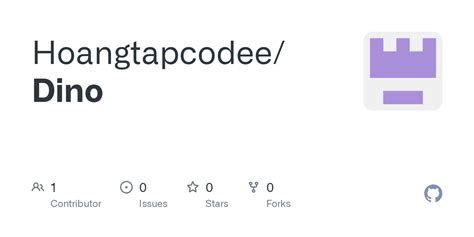 GitHub Hoangtapcodee Dino