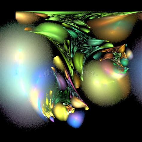 Simple Multicolor Abstract Pattern On Black Background Wallpaper Stock Illustration