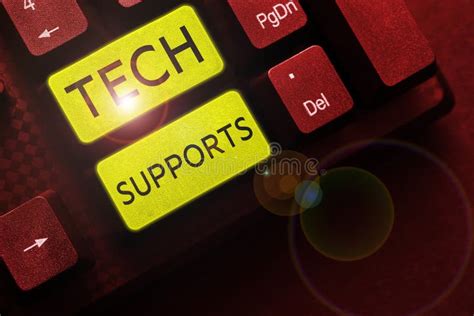 Writing Displaying Text Tech Supports Internet Concept Help Given By Technician Online Or Call