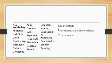 Trigonometry Reciprocal Trigonometry Functions Connections To The Study