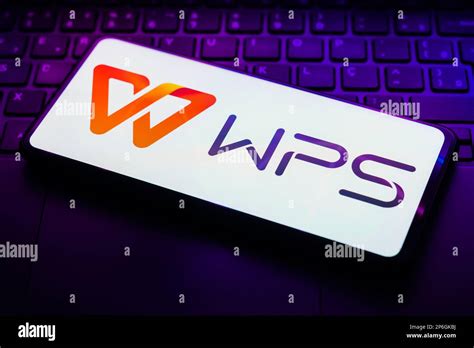 In This Photo Illustration The WPS Office Logo Seen Displayed On A Smartphone Stock Photo Alamy