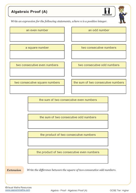 Consecutive Integers Worksheet