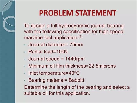 Hydrodynamic Journal Bearing Pptx