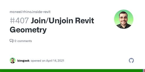 Join Unjoin Revit Geometry Issue 407 Mcneel Rhino Inside Revit GitHub