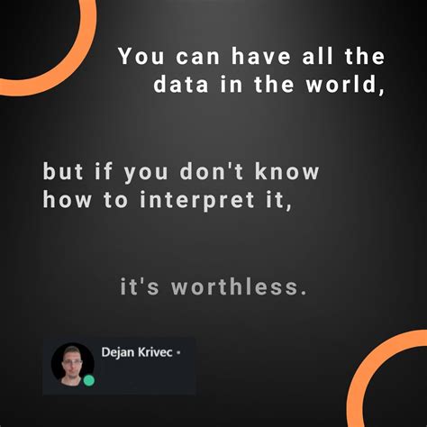 Dejan Krivec On Linkedin Data Without Interpretation Is Like A Book In