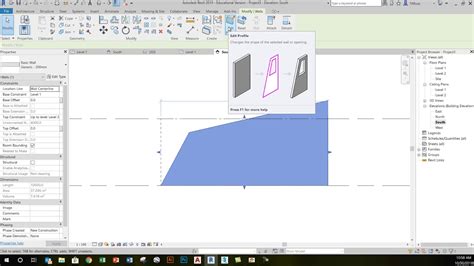 revit custom wall shapes youtube