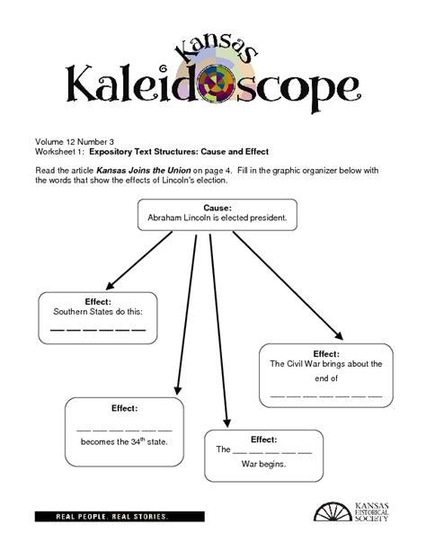 cause and effect expository text organizer for 5th 8th grade