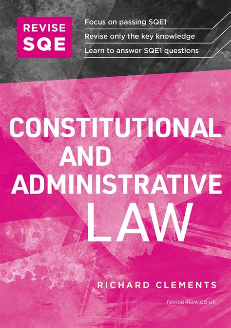 Revise Sqe Constitutional And Administrative Law Revision Guides For Sqe1 Solicitors