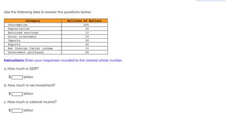 solved use the following data to answer the questions below