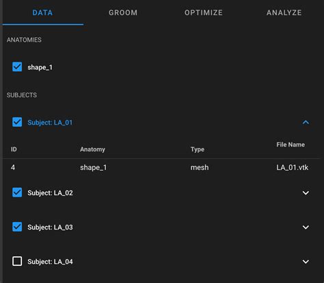 Data Module Shapeworks