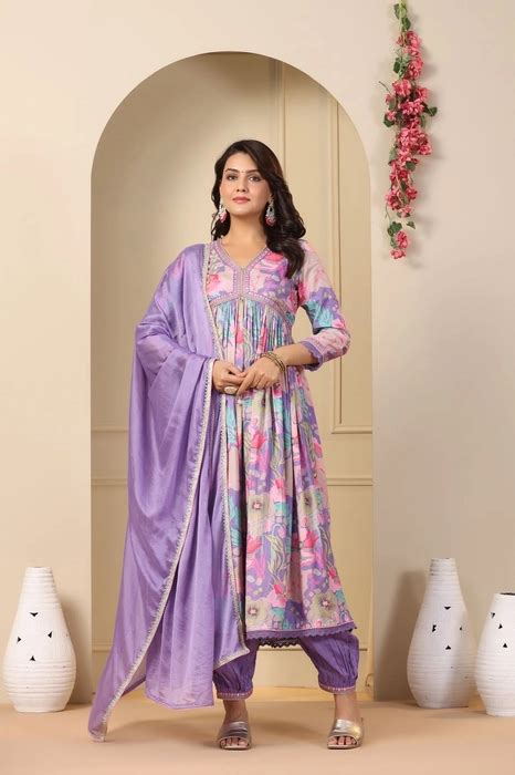 Anarkali Suit With Beautiful Afgani Pant Radhikaye