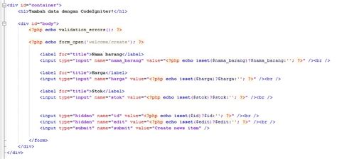 Lanjutan Membuat Update Database Dengan Codeigniter Praktis