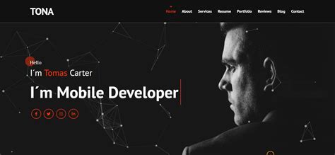 Tona Personal Portfolio Html5 Template By Availablecoder Codecanyon