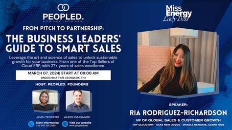 Ria Rodriguez Richardson on LinkedIn: #missenergy #peopled #salesrockstars #salesenablement # ...