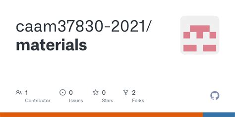 Materials Lectures Jupyter Ipynb At Master Caam Materials GitHub