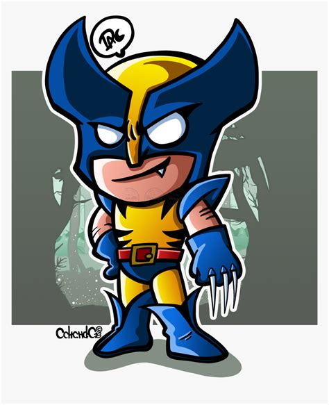 Lobezno Logan Wolverine Chibi Animación Series Cartoon Hd Png