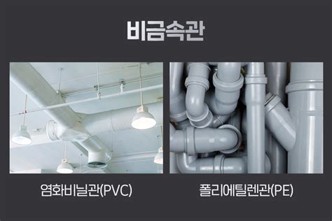 물 수도 가스를 연결하는 파이프의 종류와 특징