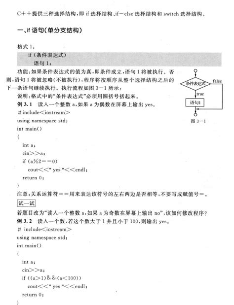 信息学奥赛一本通程序的控制结构if选择结构 新东方网