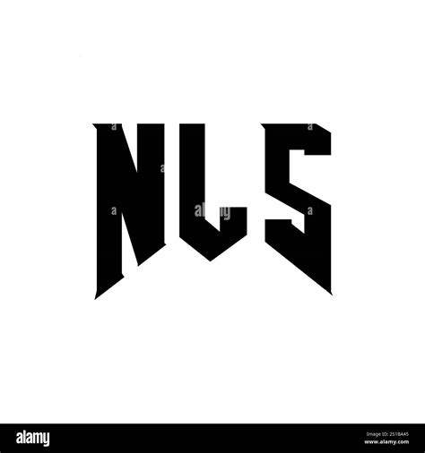 Nls Letter Logo Design For Technology Company Nls Logo Design Black And White Color Combination