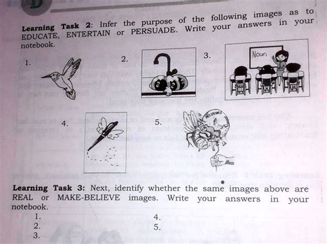 learning task 3 next identify whether the same images above are real or