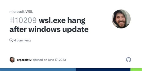 Wslexe Hang After Windows Update · Issue 10209 · Microsoftwsl · Github