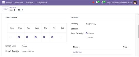 Configuration In Odoo 18 Lunch Odoo 18 Community Book