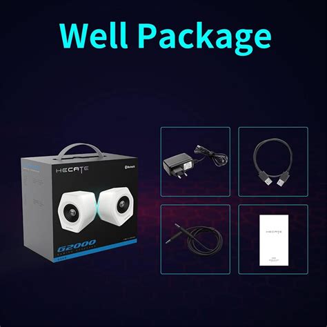 Buy the Edifier G2000 RGB Gaming Speakers - White USB + Bluetooth + 3 ...