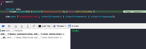 C Xcode Breakpoint When Using Fstream Stack Overflow
