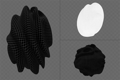 Design Assets Lines And Dots 3d Shapes Behance