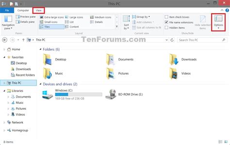 Open Folder Options in Windows 10 | Tutorials