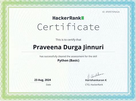 Hackerrank Python Programming Certification Pythonbasics