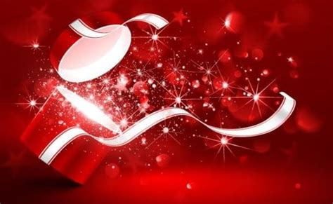 빨간색 배경 벡터 발렌타인 선물 상자 Eps Uidownload