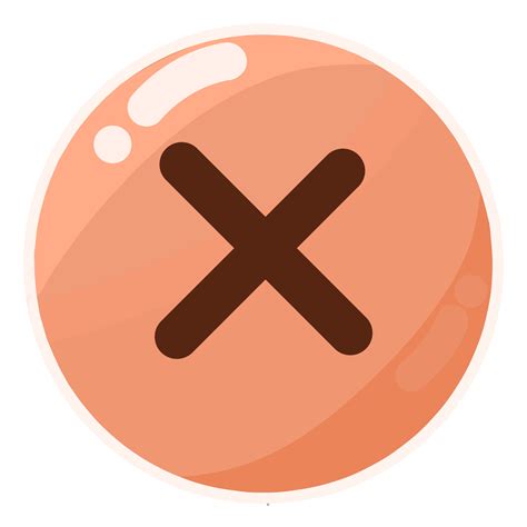 Rounded False Button PNG