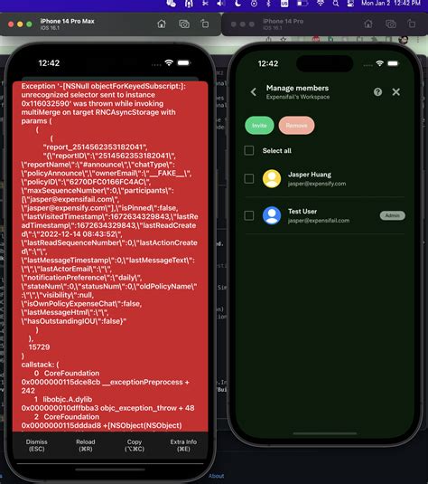 ios app crashes when re inviting the member · issue 13907