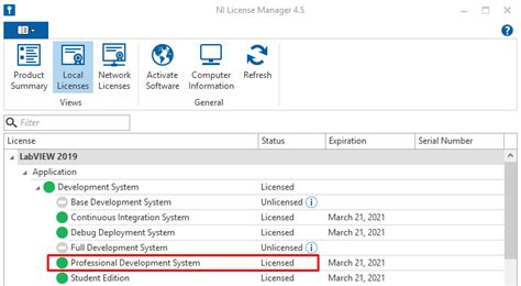 determine the labview development system you are using ni