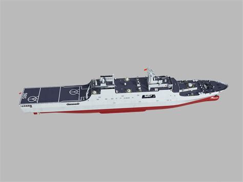 Type 071 Yuzhao Class 985 Qilian Shan 3d Model By Pxfpxd