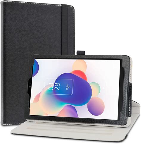 Amazon Com Bige PU Leather Folio Case For TCL Tab 8 SE LE Plus WiFi Models 2 Folding Stand