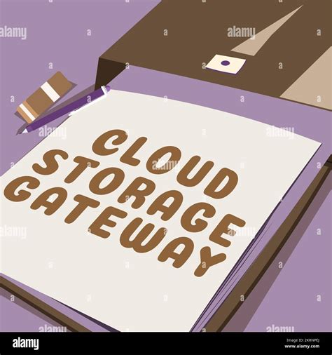 Conceptual Caption Cloud Storage Gateway Business Concept Server Which