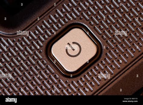 Power Button On Laptop Computer Close Up Stock Photo Alamy