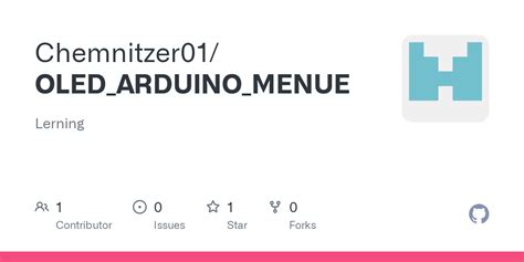 GitHub Chemnitzer01 OLED ARDUINO MENUE Lerning