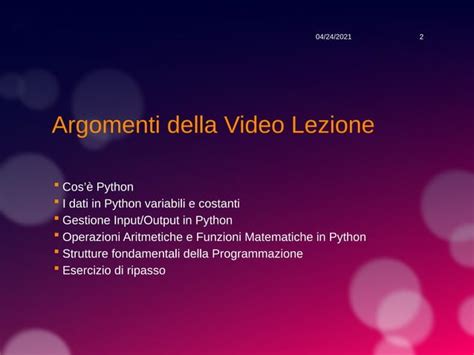 Le Basi Di Pytthon 3 Fondamenti N1 Ppt