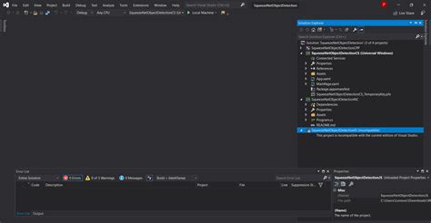 Unable To Open Squeezenet Object Detection Solution In Visual Studio Issue