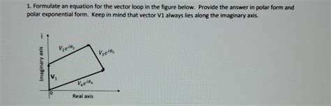 Solved 1 Formulate An Equation For The Vector Loop In The