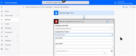 Integrating Contact Form With Power Automate