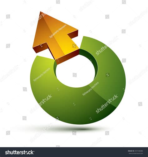 3d Abstract Symbol Arrow Business Growth Stock Vector Royalty Free