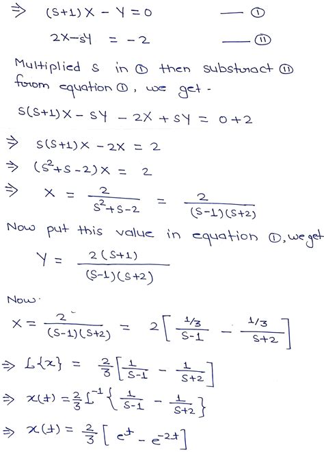[solved] use the laplace transform to solve the given system of