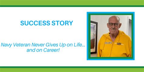 Navy Veteran Never Gives Up On Life…and On Career National Able