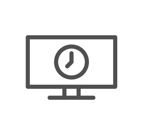 Timer And Clock Icon Outline And Linear Vector 13783658 Vector Art At